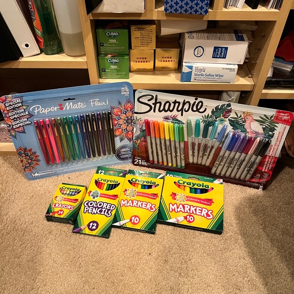 Sharpie | Office | New School Art Bundle Sharpie Paper Mate Flair ...